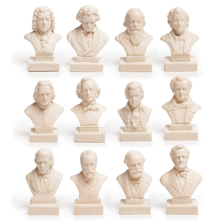 Composers Vinyl Mini Busts, Set of 12 at The Music Stand