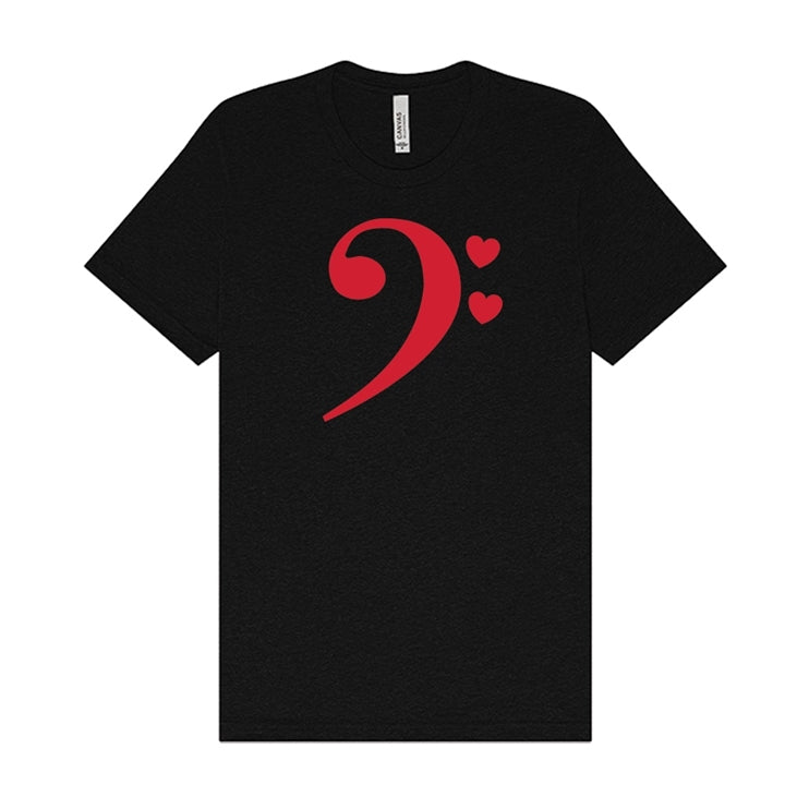 Love Notes Clef - Bass Clef T-Shirt @ TheMusicStand.com – The Music Stand