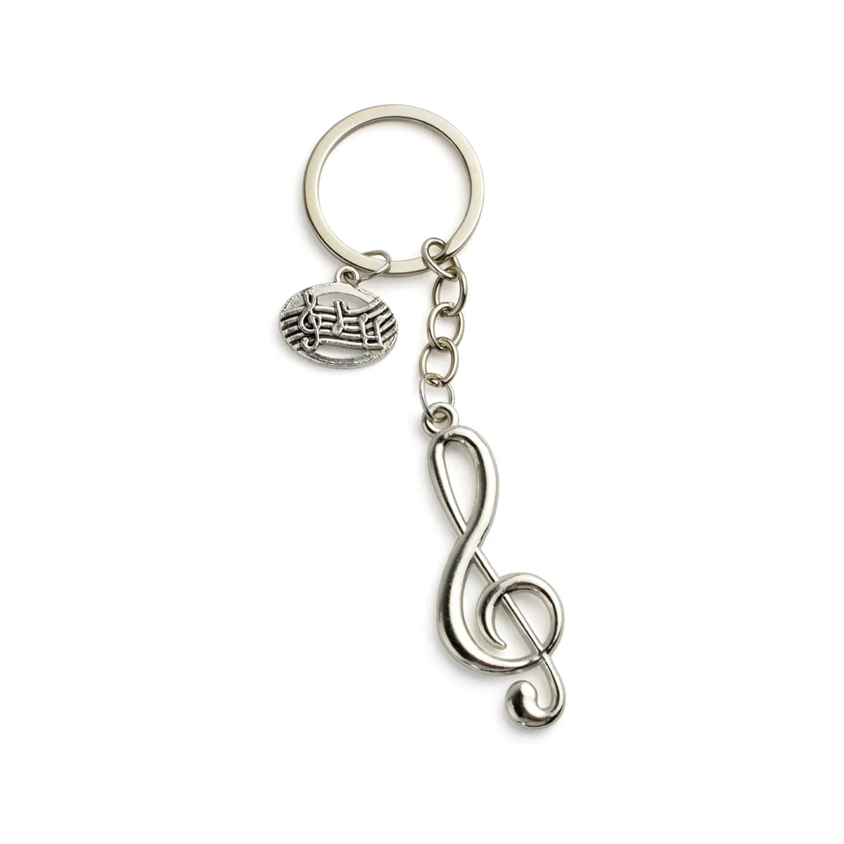 Treble Clef and Music Staff Charm Keychain – The Music Stand