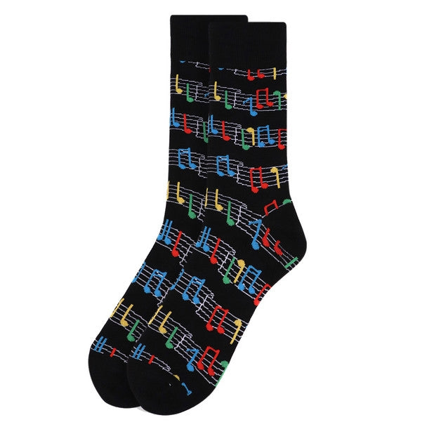 Men's Colorful Music Staff Socks @ TheMusicStand.com – The Music Stand