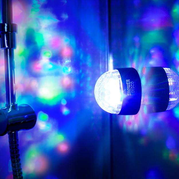 Disco Shower Light at The Music Stand
